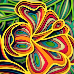 Toucan Zentangle 3D Mandala Svg Multilayer Panel for Laser - Etsy