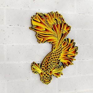 Golden Fish 3D Mandala Svg Files, Multilayer Panel for Laser Cutting ...