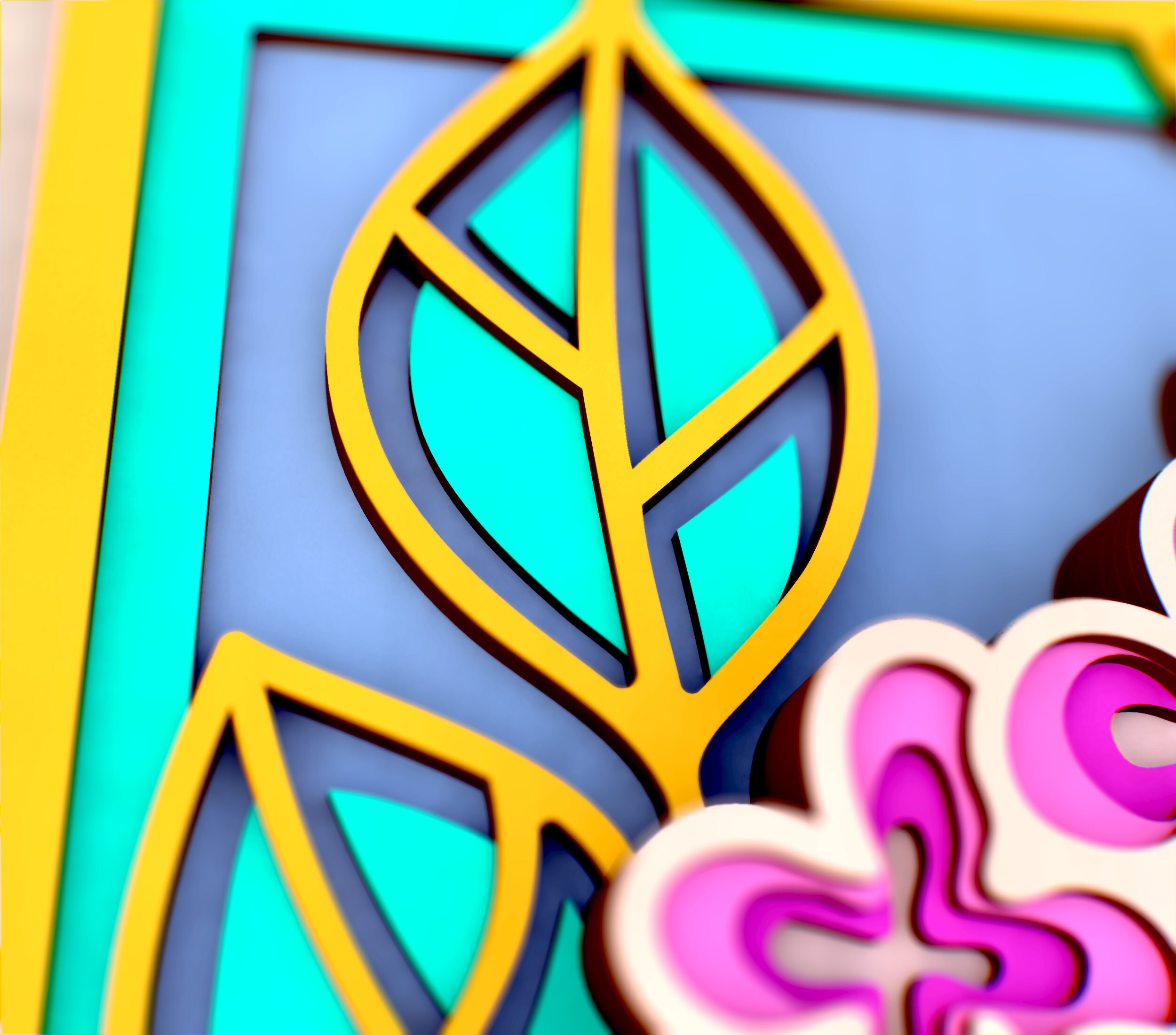 Lilac 3d Mandala Svg Flower Multilayer Papercraft Files for - Etsy