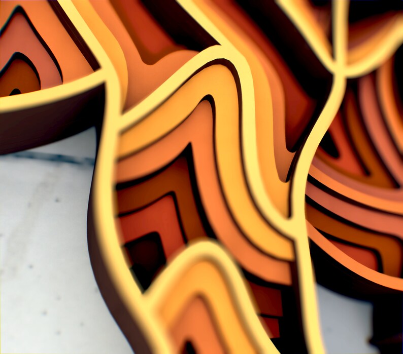 Bear Zentangle 3D Mandala Svg Multilayer Panel for Laser - Etsy