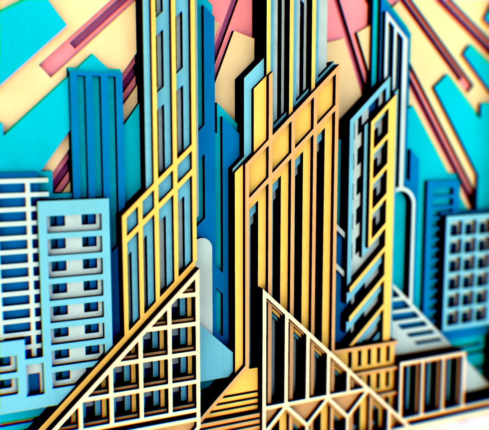 Sun City 3D Mandala Svg Multilayer Panel for Laser Cutting - Etsy