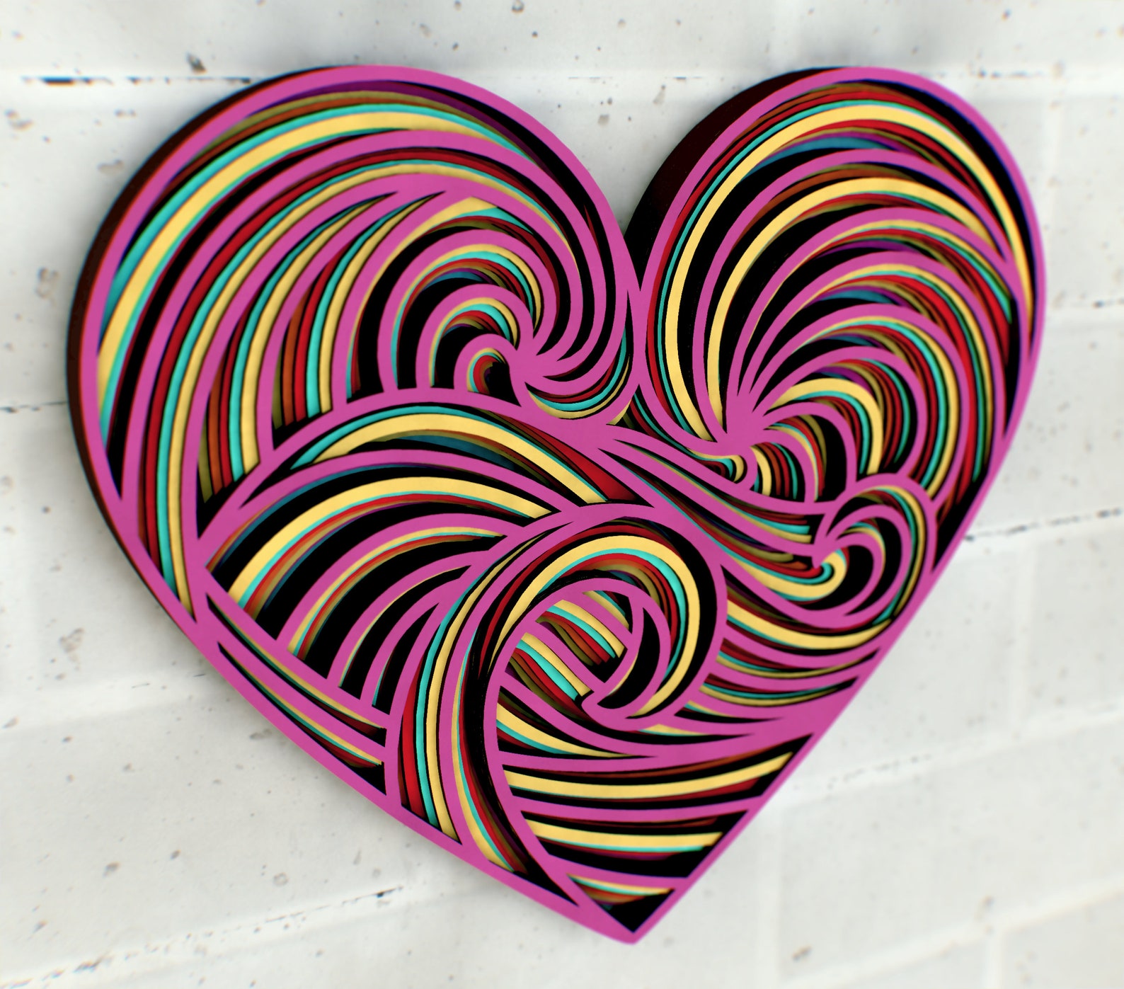 Ocean Heart Mandala SVG Files Wedding Panel Files for Laser - Etsy