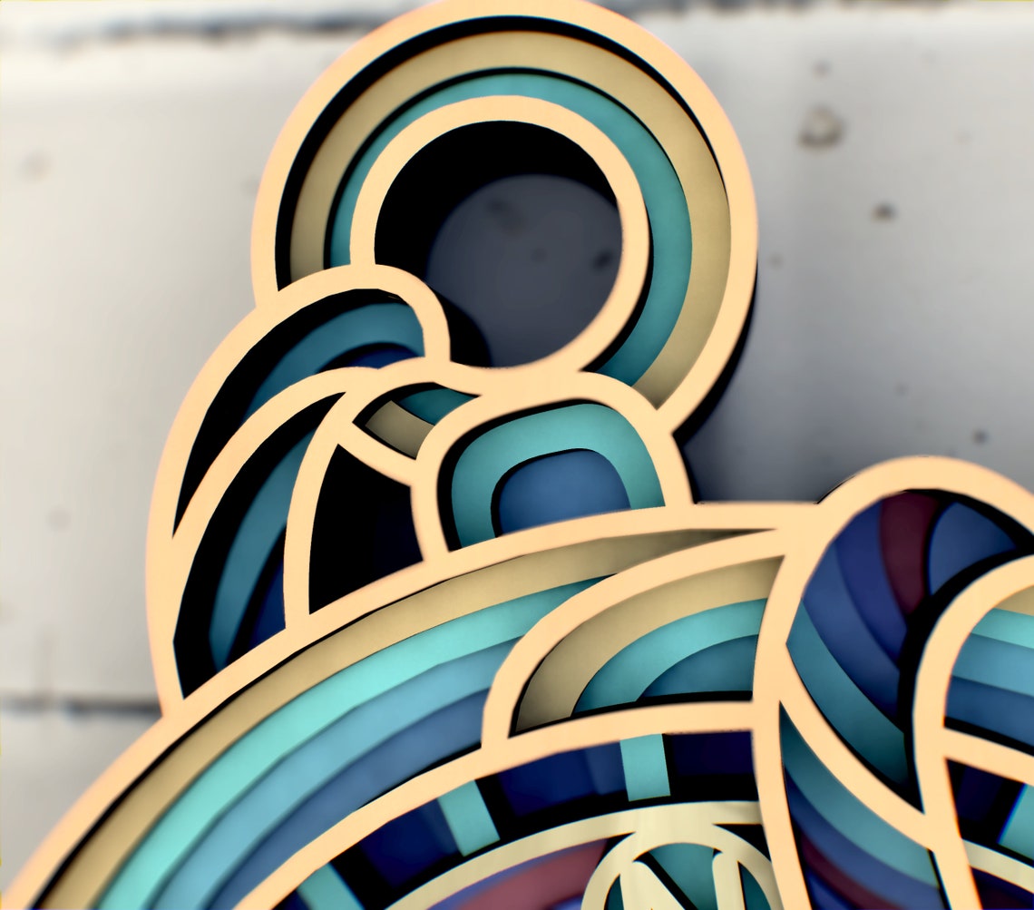 Anchor and Compass Mandala svg Panel Multicapa para Corte | Etsy España