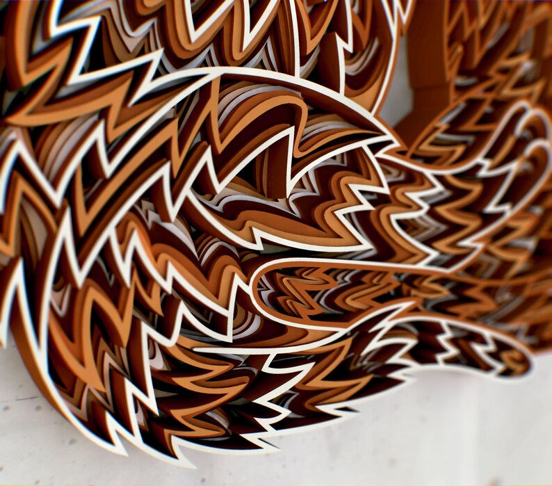 Cats Zentangle 3D Mandala Svg Files Multilayer Panel for - Etsy UK