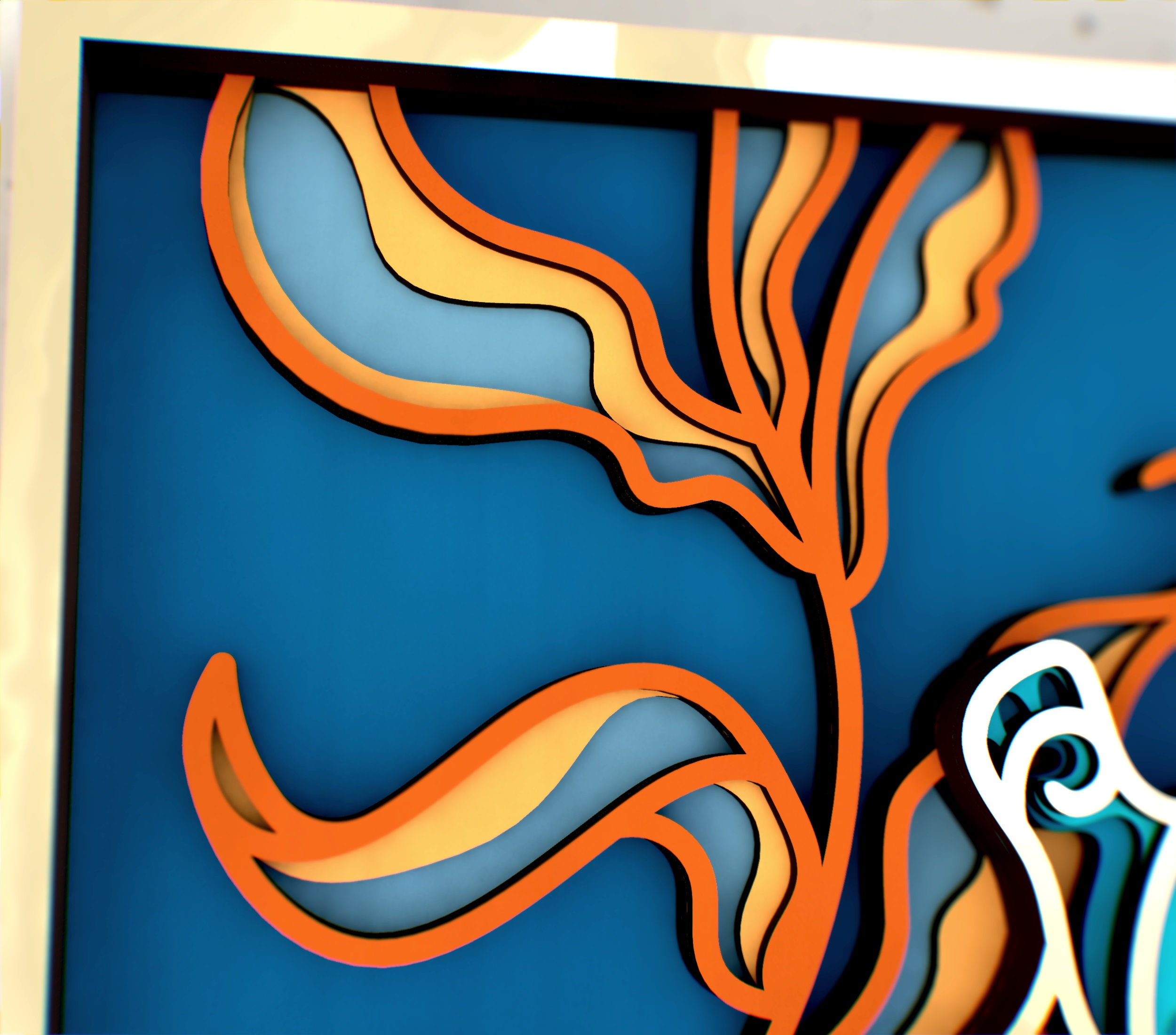 Stingray 3D Mandala Svg Sea Animals Multilayer Panel for - Etsy Australia