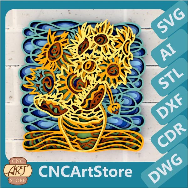 Van Gogh Svg - Etsy