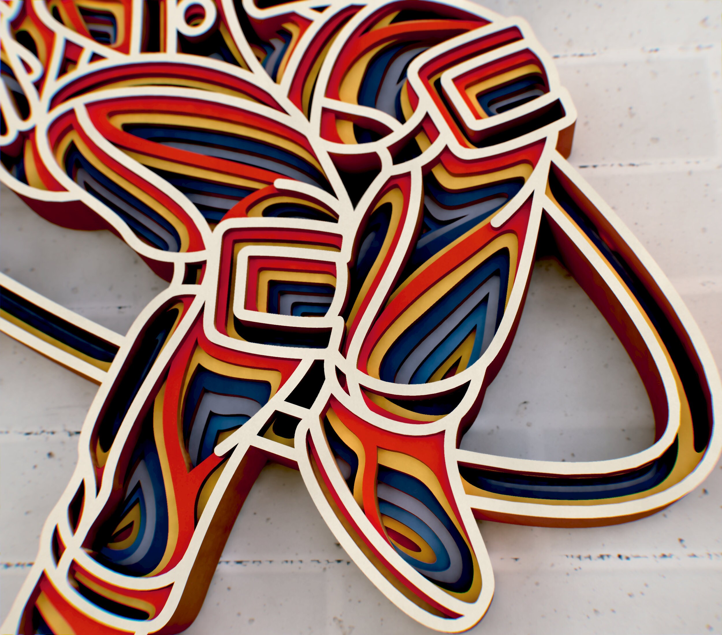 Astronaut Zentangle 3D Mandala Svg Files Multilayer Panel for | Etsy