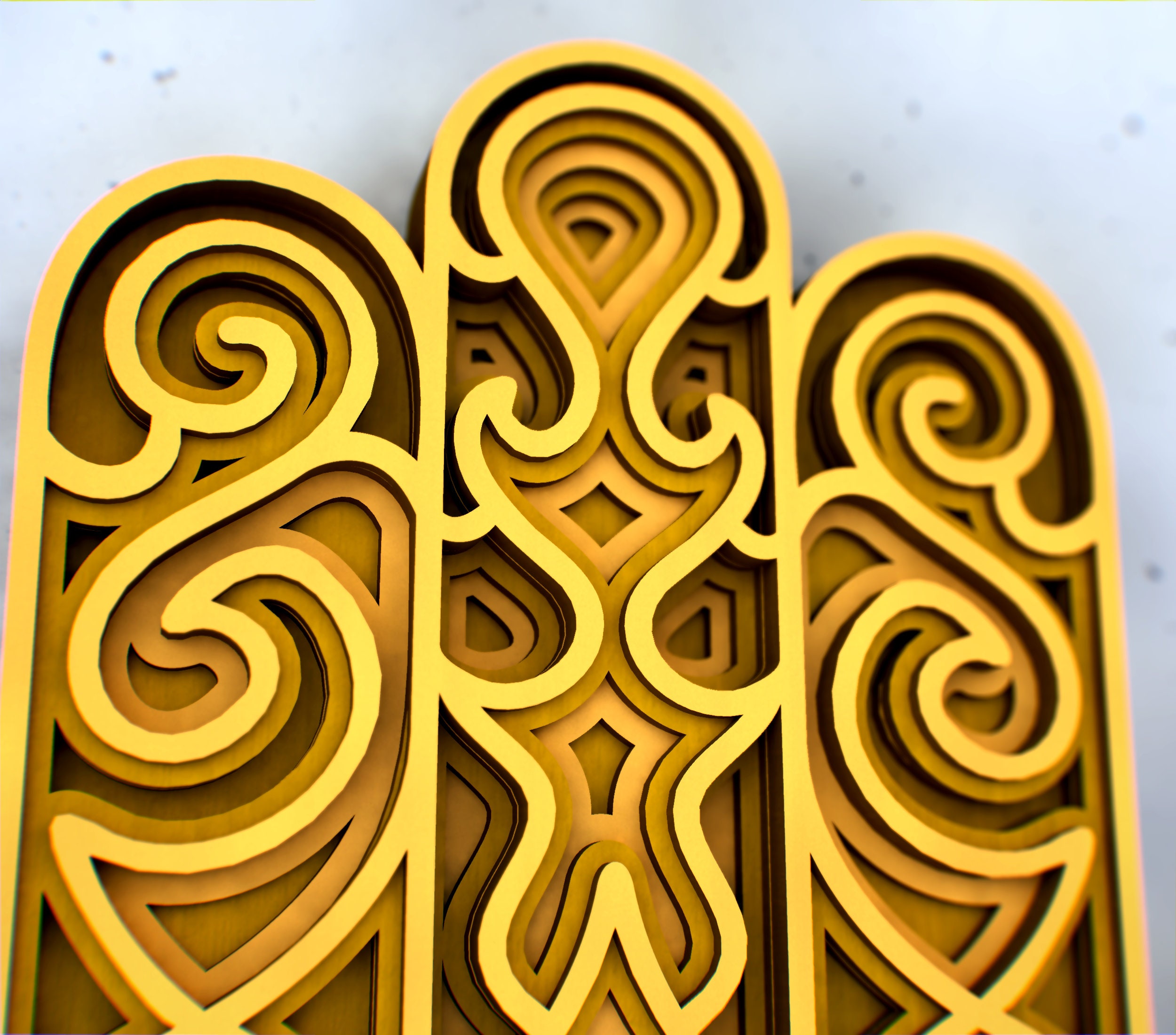 3D Mandala SVG Hamsa Hand Zentangle 3D Multilayer Panel SVG - Etsy Canada