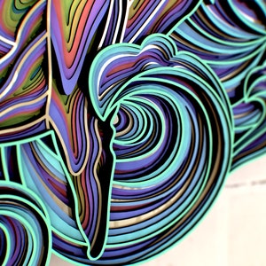 Whale and Waves 3D Mandala Svg Multilayer Panel for Laser - Etsy