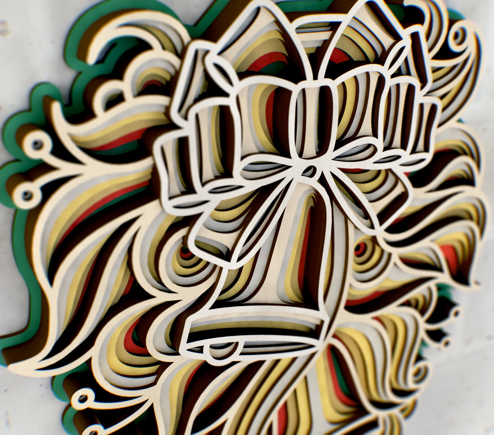 Christmas Jingle Balls 3D Zentangle Svg Files Multilayer - Etsy