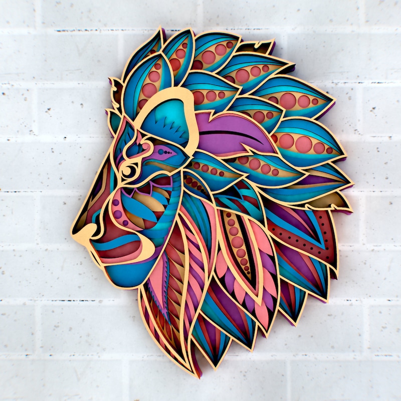 Zentangle Lion - Etsy