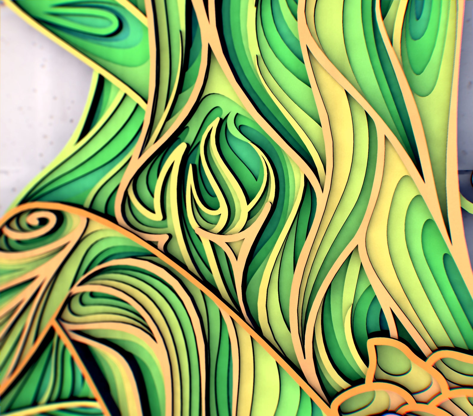 Spring Girl Zentangle Svg File Multilayer Panel for Laser - Etsy