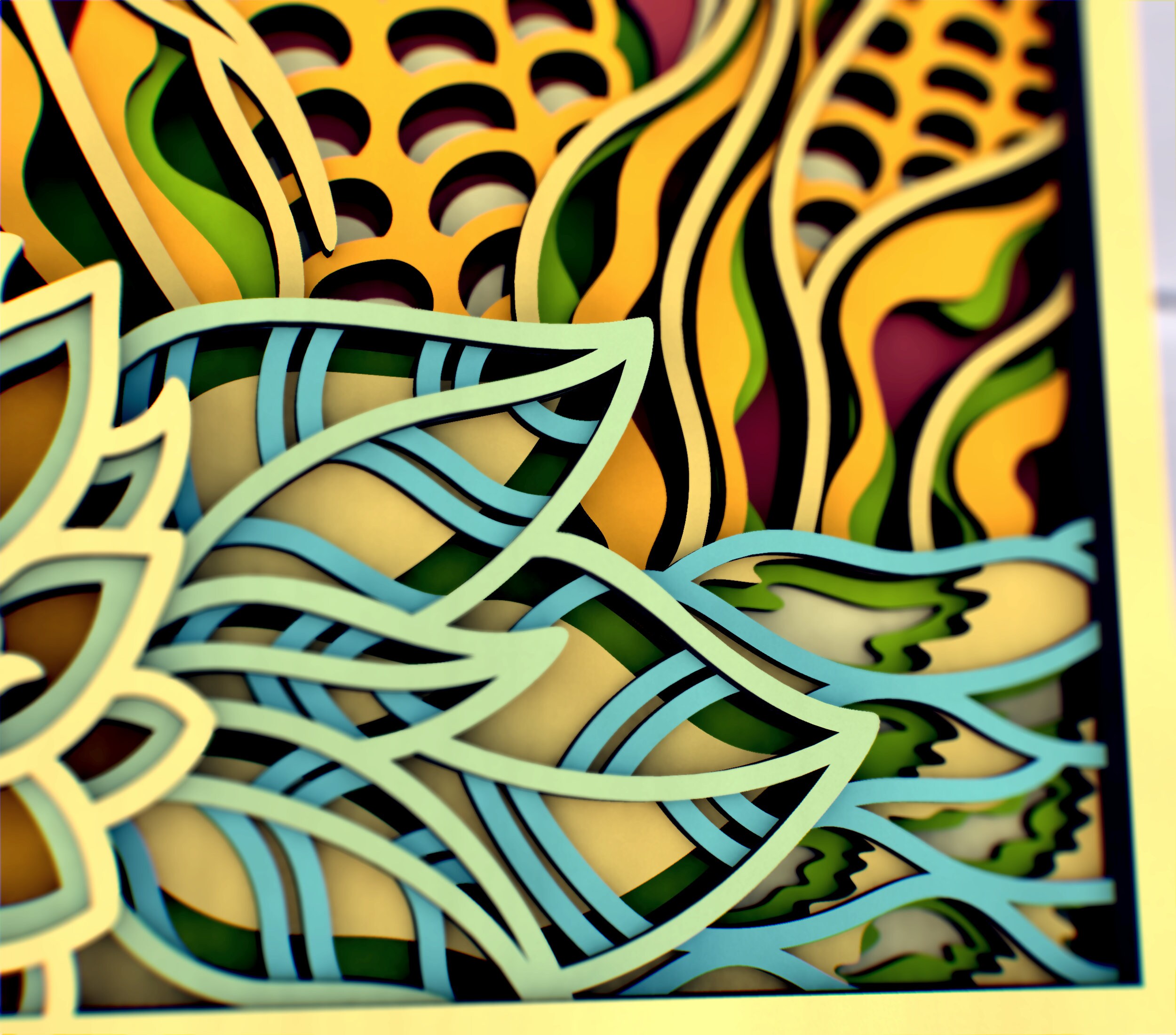 Corn Decor Fall Autumn 3D Mandala SVG Files, Svg Papercut for Cutting ...