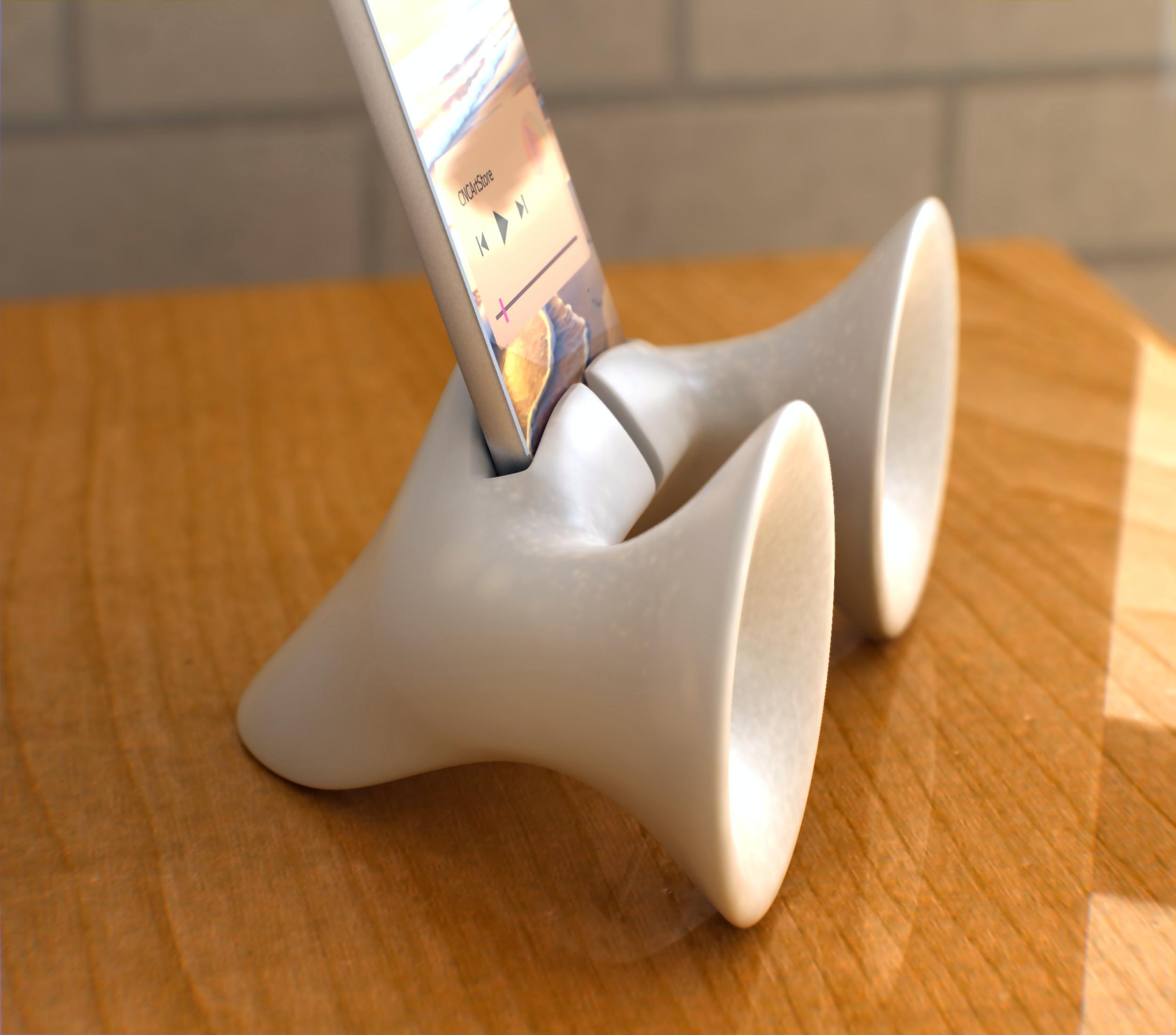 Pollux Passive Phone Amplifier | 3D Printed Acoustic Speaker & Sound ...