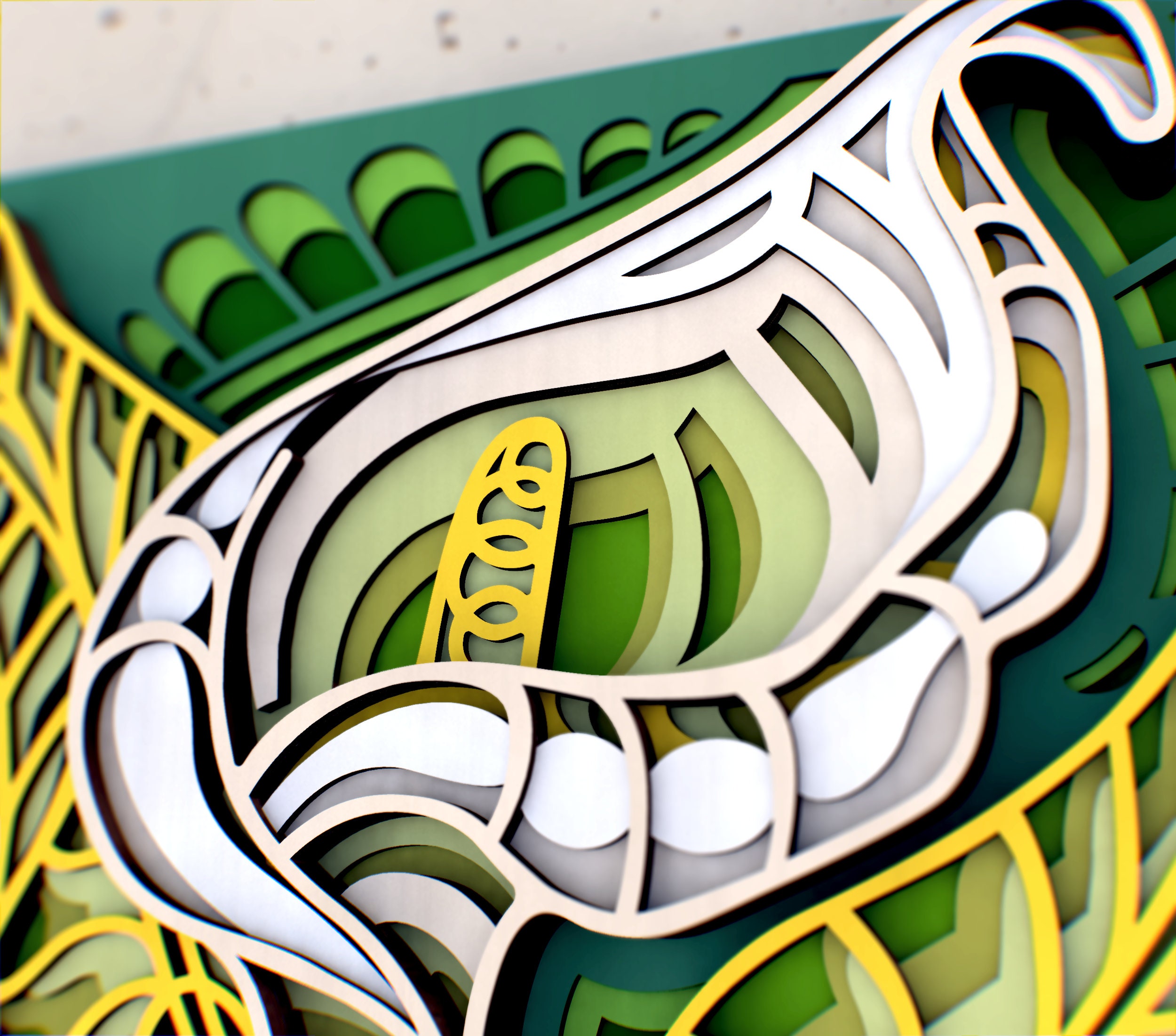 Calla Flowers Decor 3D Mandala SVG Files Papercut for Cutting - Etsy