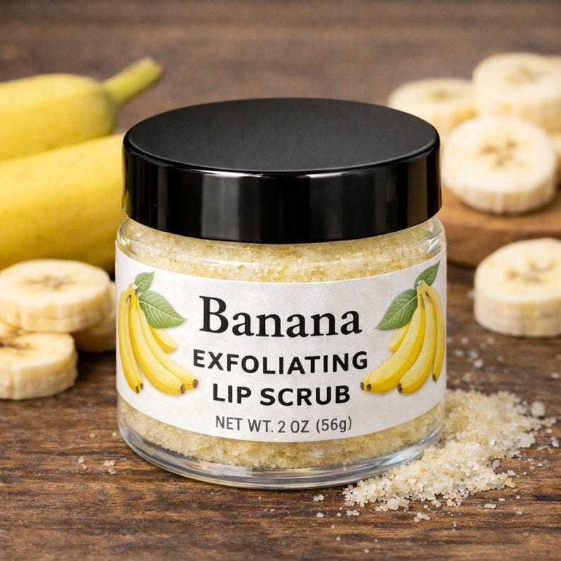 Banana Exfoliating Lip Scrub - Etsy