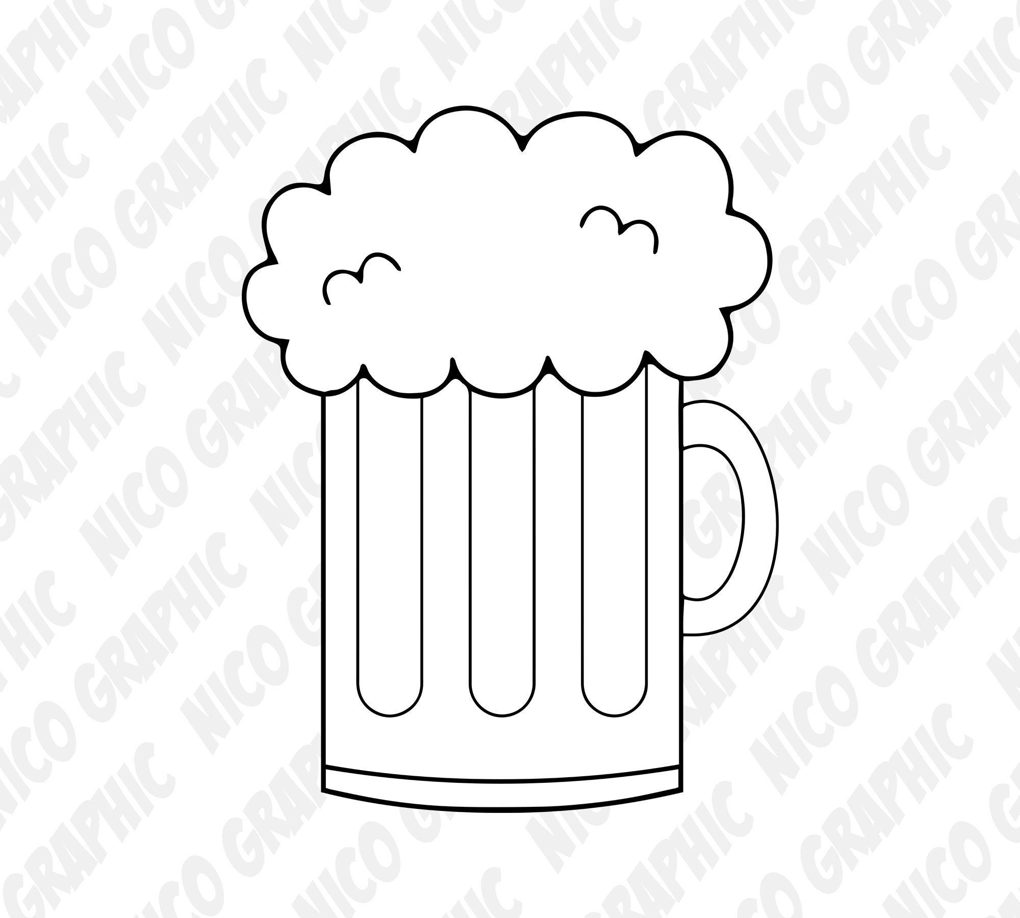 Beer SVG - Cut Files - Clipart - Svg Png Pdf Dxf Eps - Digital Download ...