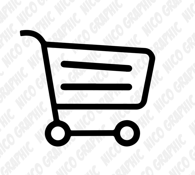 Shopping Cart SVG Cut Files Clipart Svg Png Pdf Dxf Eps - Etsy