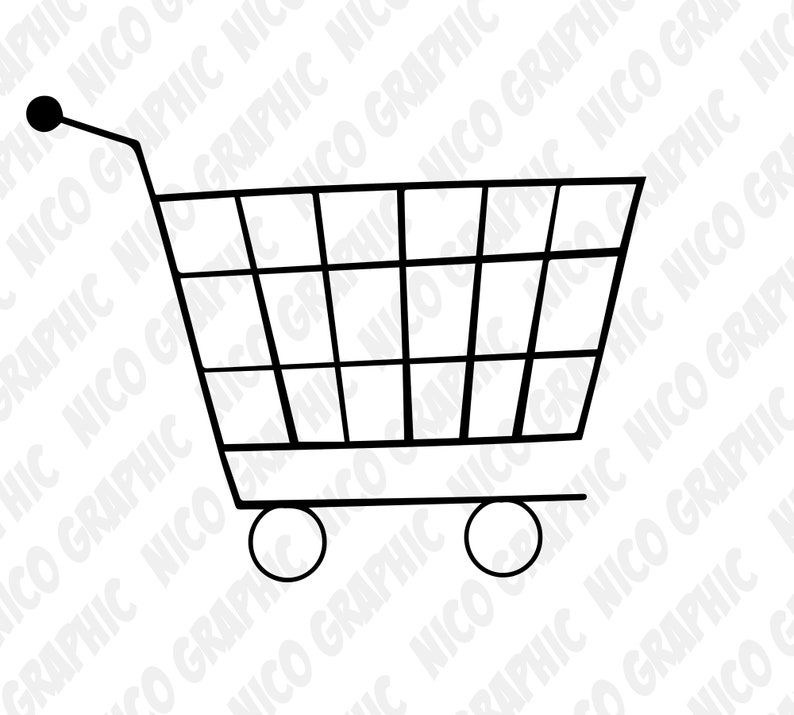 Shopping Cart SVG Cut Files Clipart Svg Png Pdf Dxf Eps - Etsy