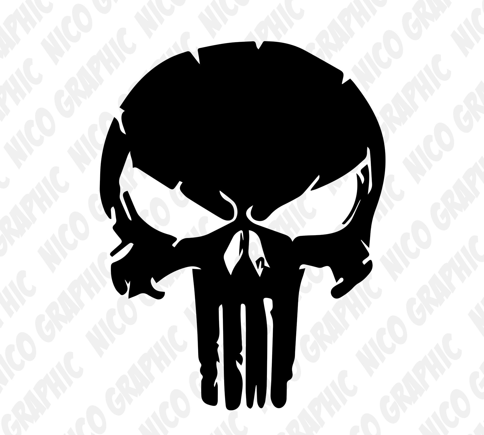 Punisher Logos SVG - Pack 4 logos - Cut Files - Clipart - Svg Png Pdf ...