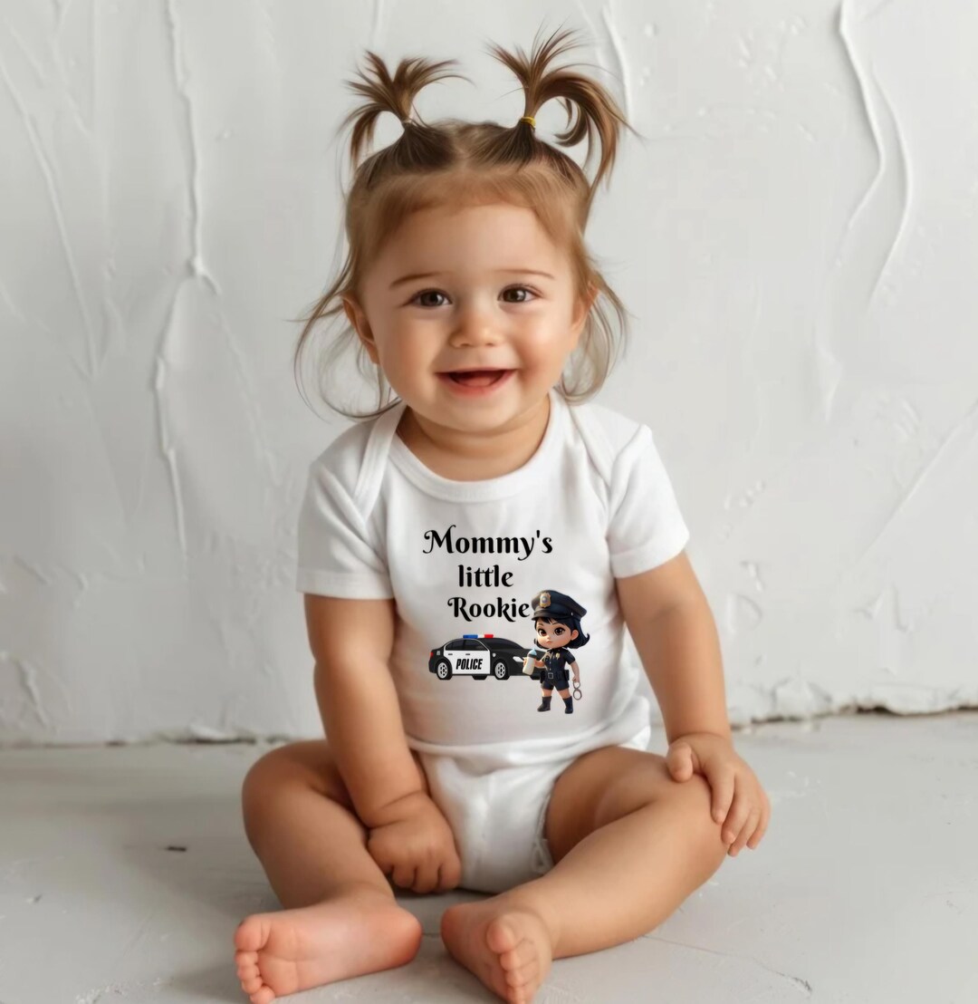 Baby Girl Cop Onesie - Police Daughter Toddler Romper, Law Enforcement ...