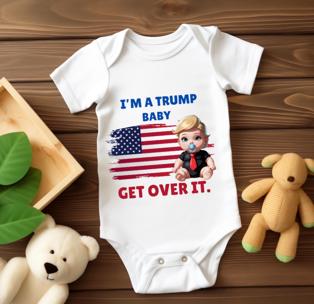 Trump Baby Boy Onesie, President Trump Infant Jersey One Piece ...