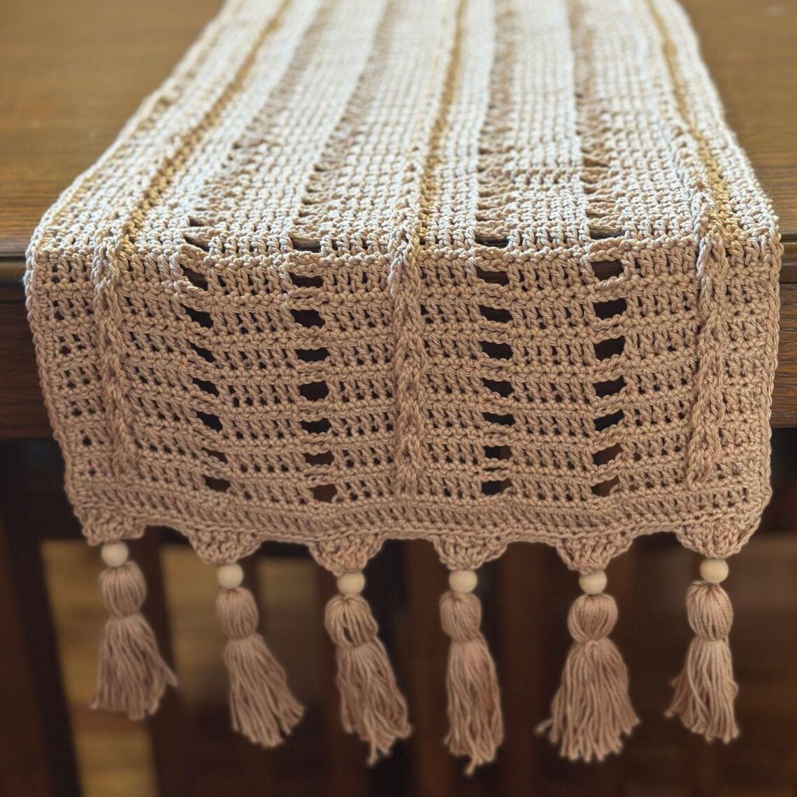 Crochet Pattern, Crochet Table Runner, Textured Crochet Table Runner - Etsy