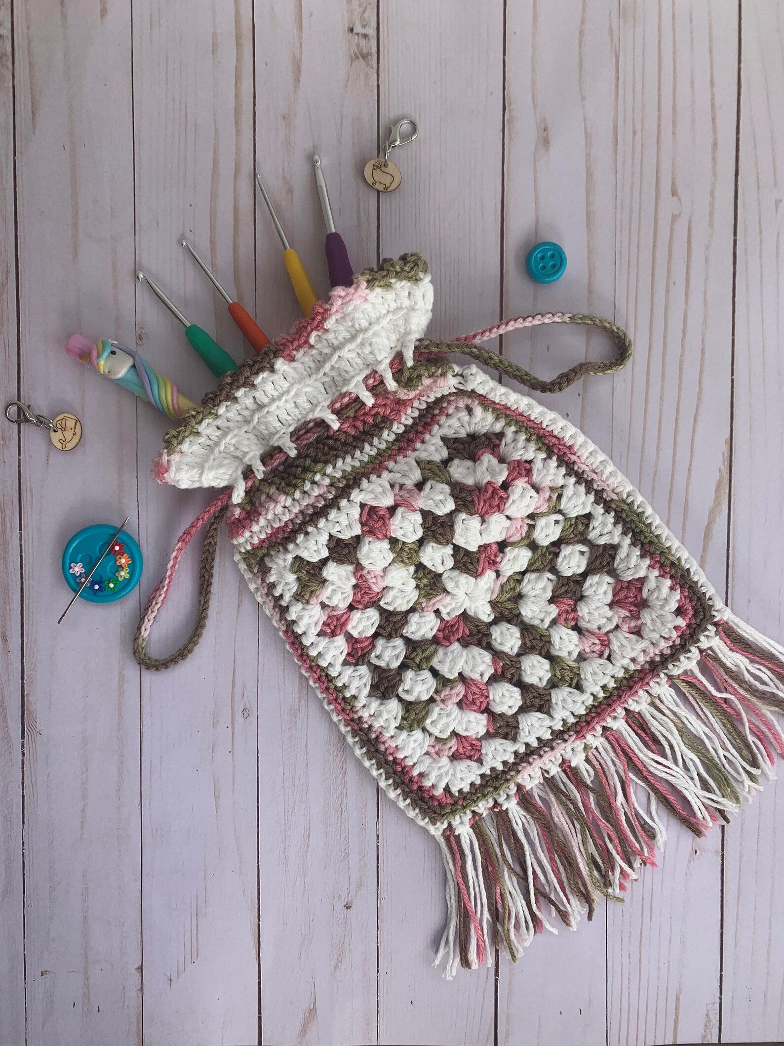 Crochet Pattern,crochet Pouch, Crochet Purse, Crochet Bag, Granny ...