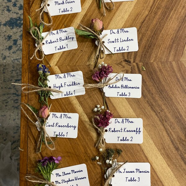 Rustic Place Cards - Etsy