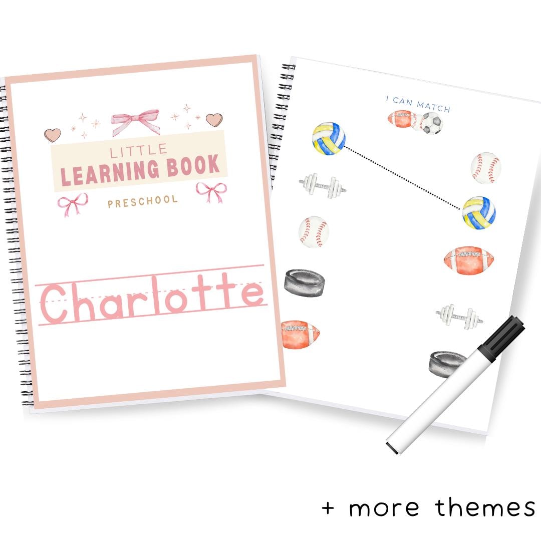 Preschool Personalized Learning Book | Dry-erase Reusable | Feelings ...