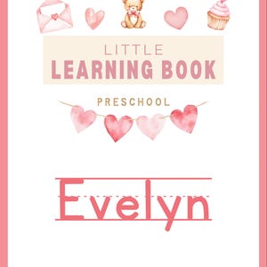 Preschool Personalized Learning Book Dry-erase Reusable Feelings, Math ...
