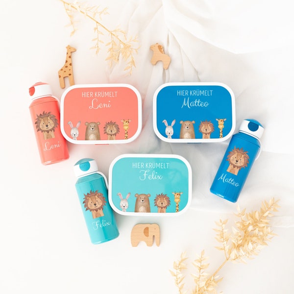 Personalized Lunch Box and Drink Bottle - Etsy