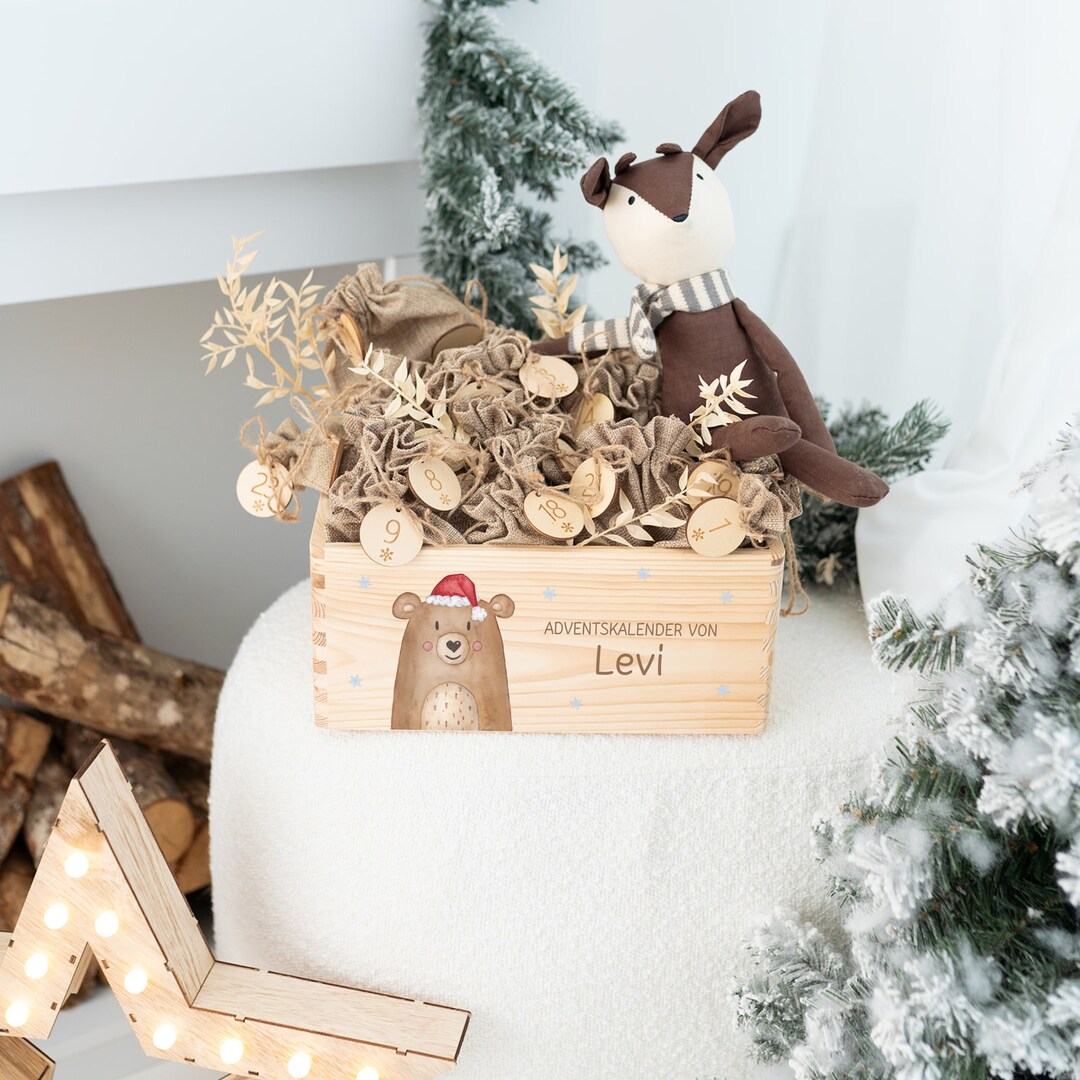 Personalized Advent Box, Advent Box, Advent Calendar, Advent Box to ...