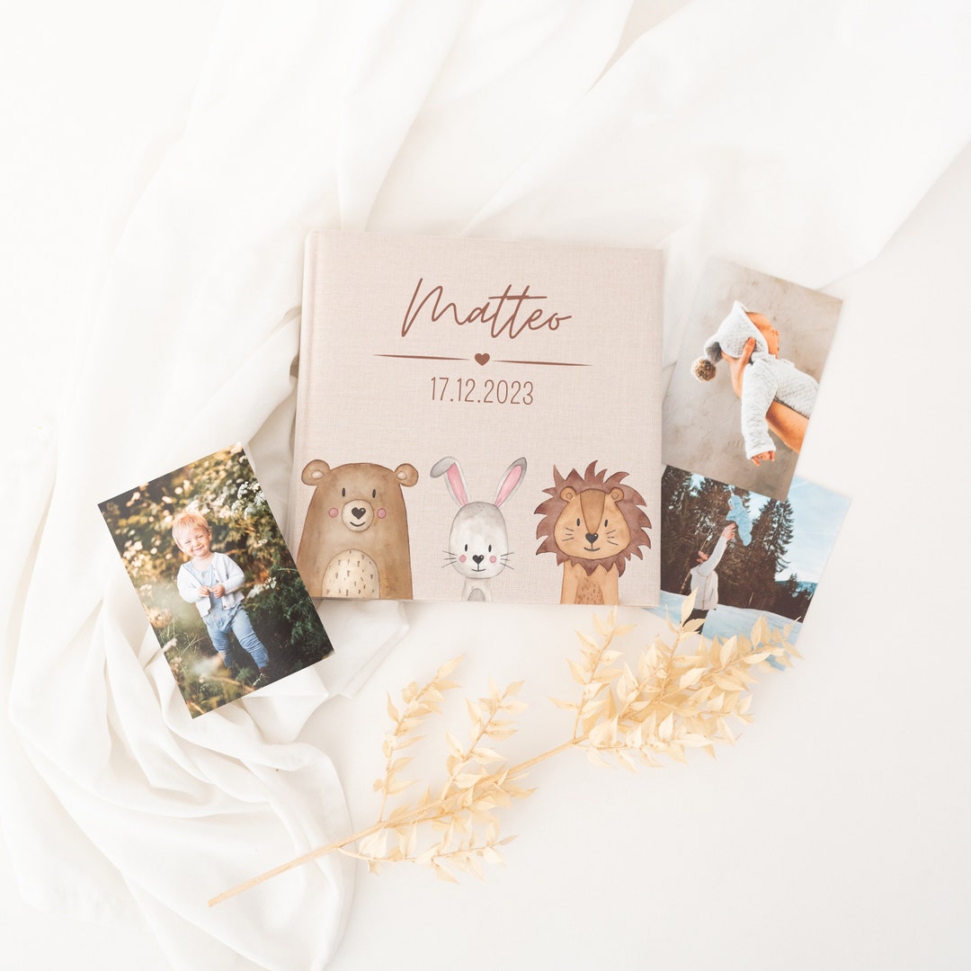 Photo Album Baby, Baby Album, Photo Album Personalized, My First Year ...