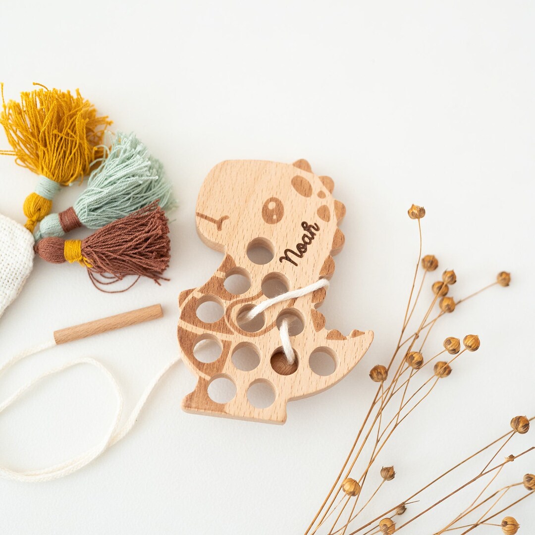 Threading Game for Children, Montessori Toys, Wooden Toys, Travel Games ...