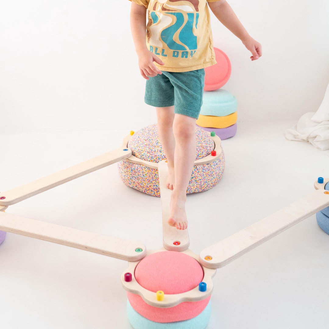 STAPELWELT Modular Adventure Bridges, Balance Beams, Children's Room ...