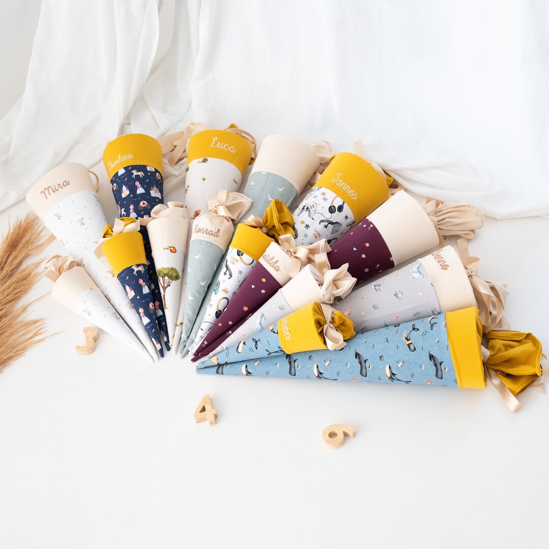 School Cone, School Cone for Boys, School Cone for Girls, Fabric School ...