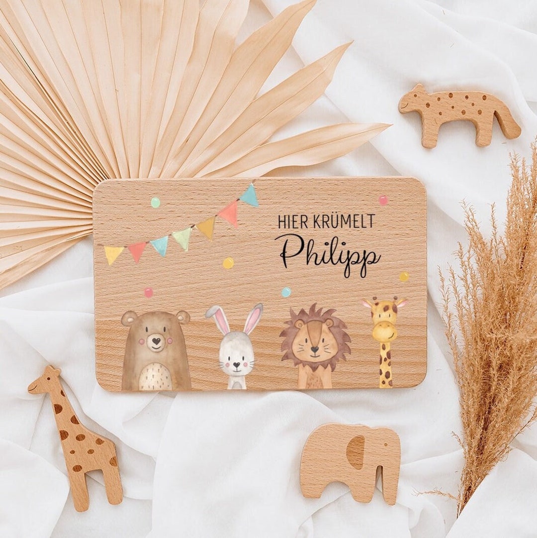 Babygeschenke, Babygeschenk Geburt, Frühstücksbrett Personalisiert ...