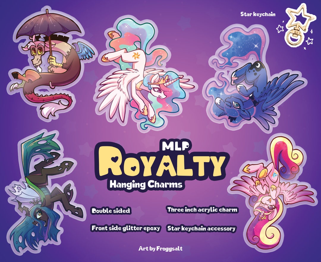 MLP Royalty Hanging Epoxy Acrylic Charms - Etsy