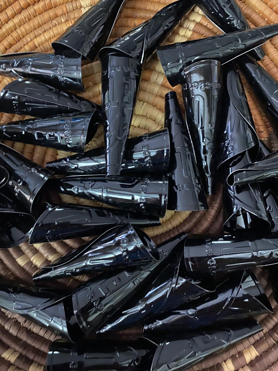 Adult Black Jingle Dress Cones - Etsy