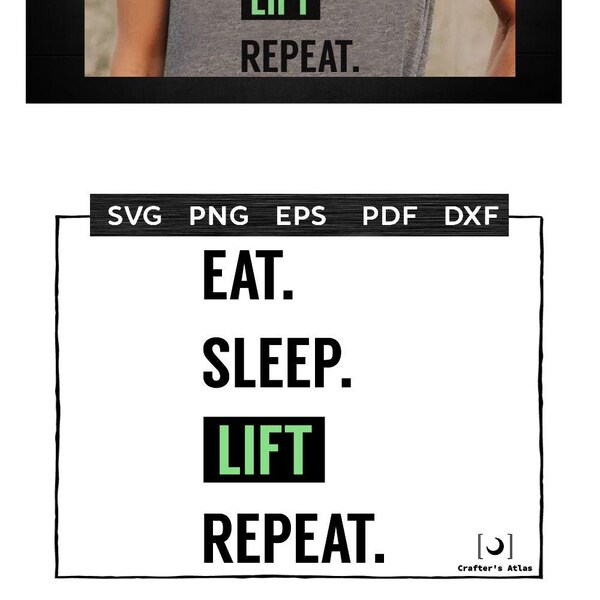 Eat Sleep Lift - Etsy