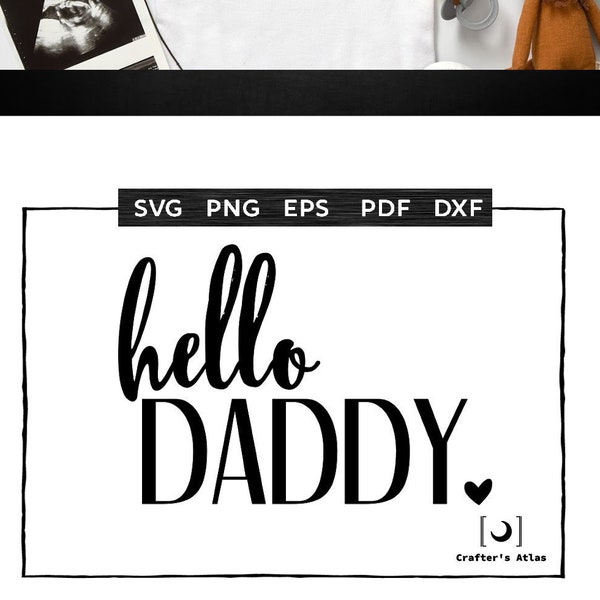 Hello Daddy Svg - Etsy