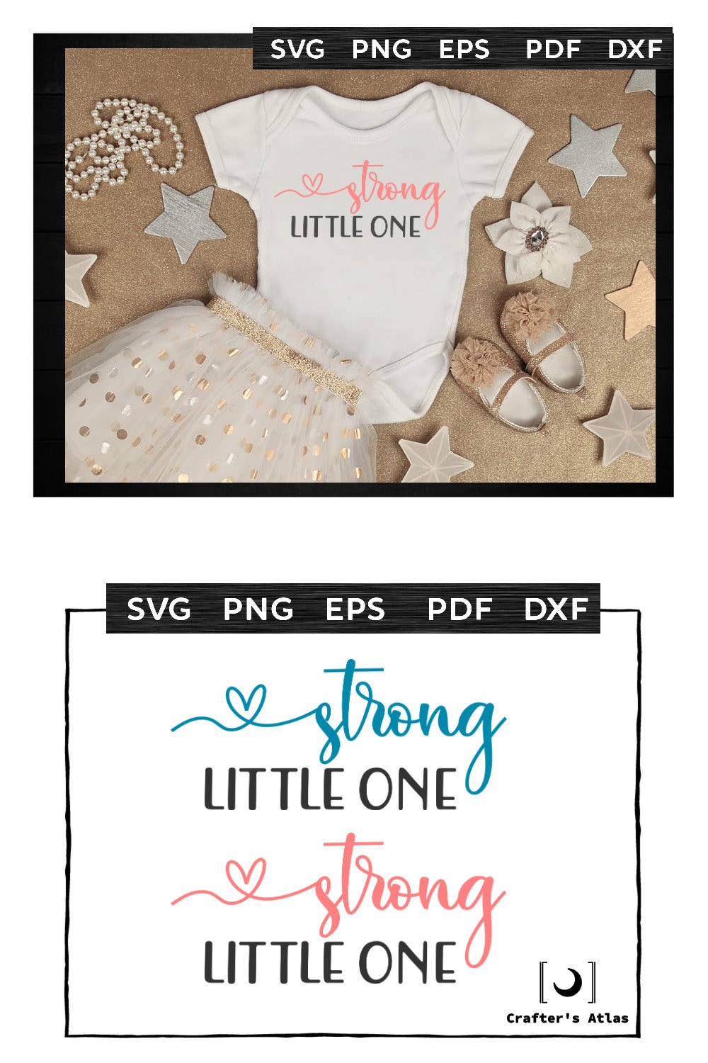Baby svg files Strong Little One Cute Baby Clothes baby | Etsy