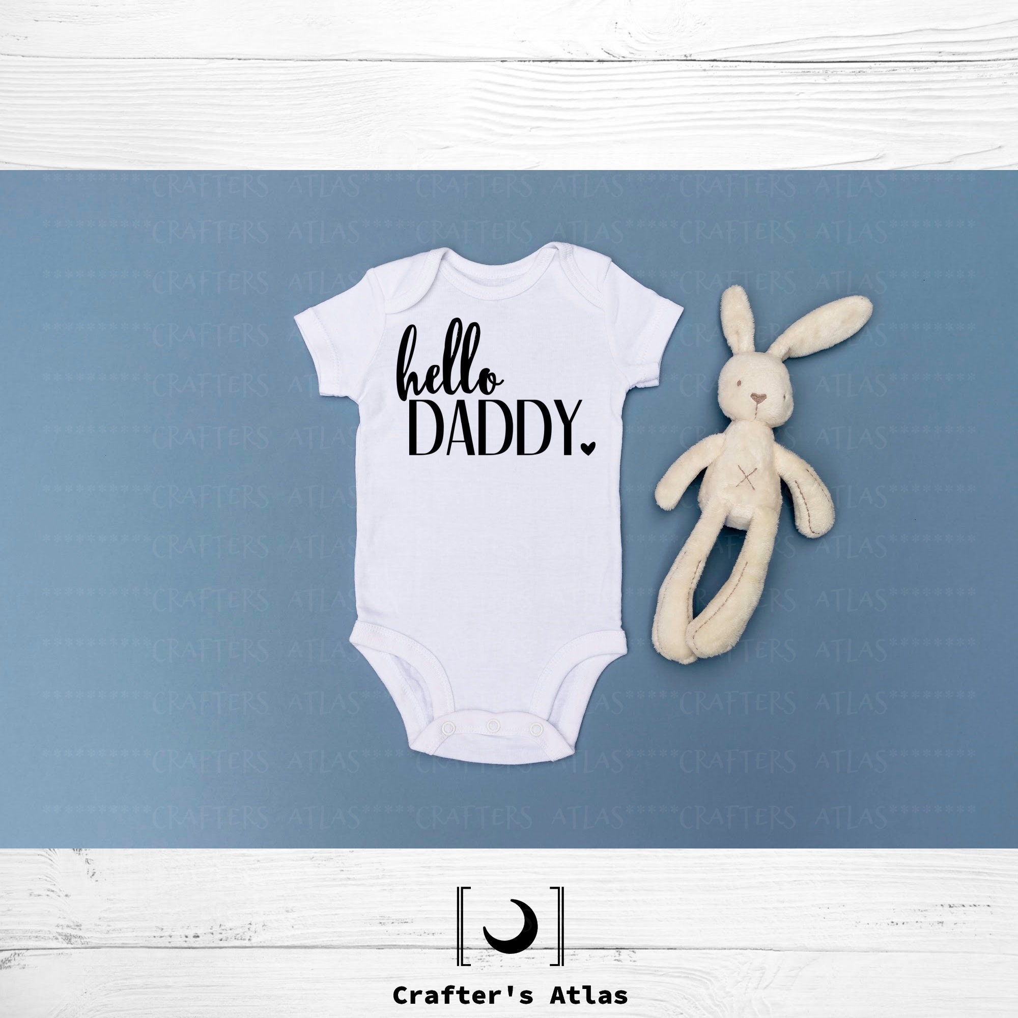 Baby Svg Files Hello Daddy Cute Baby Clothes Baby Boy Svg - Etsy