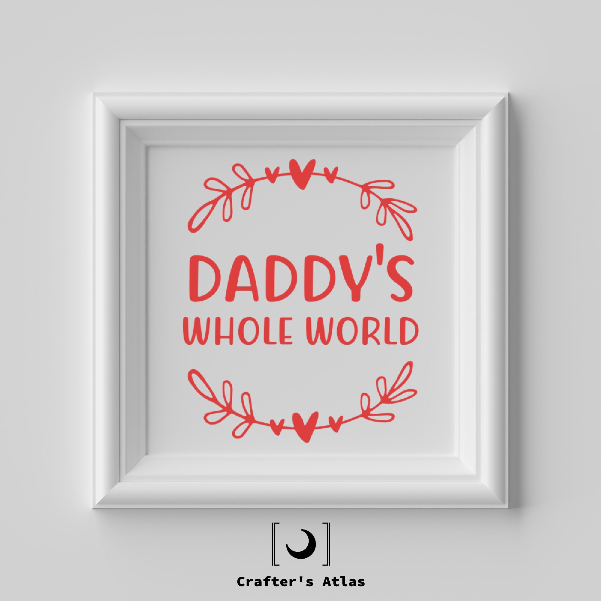 Baby Svg Files Daddy's Whole World Cute Baby Clothes | Etsy