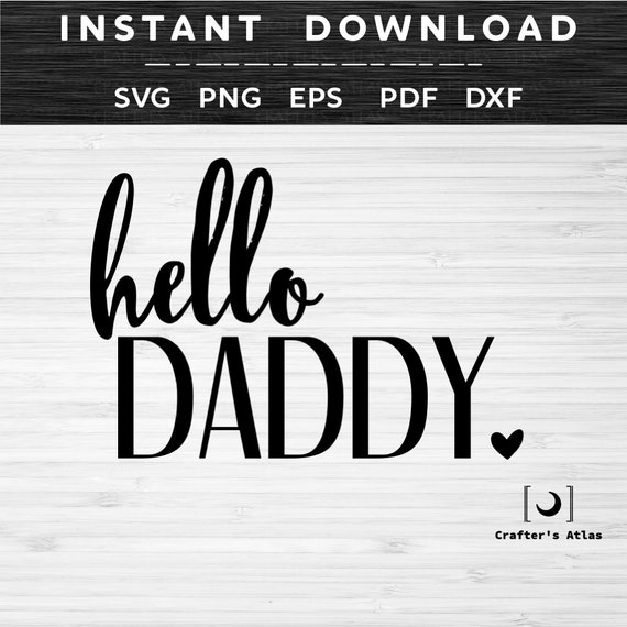 Baby svg files Hello Daddy Cute Baby Clothes baby boy svg | Etsy