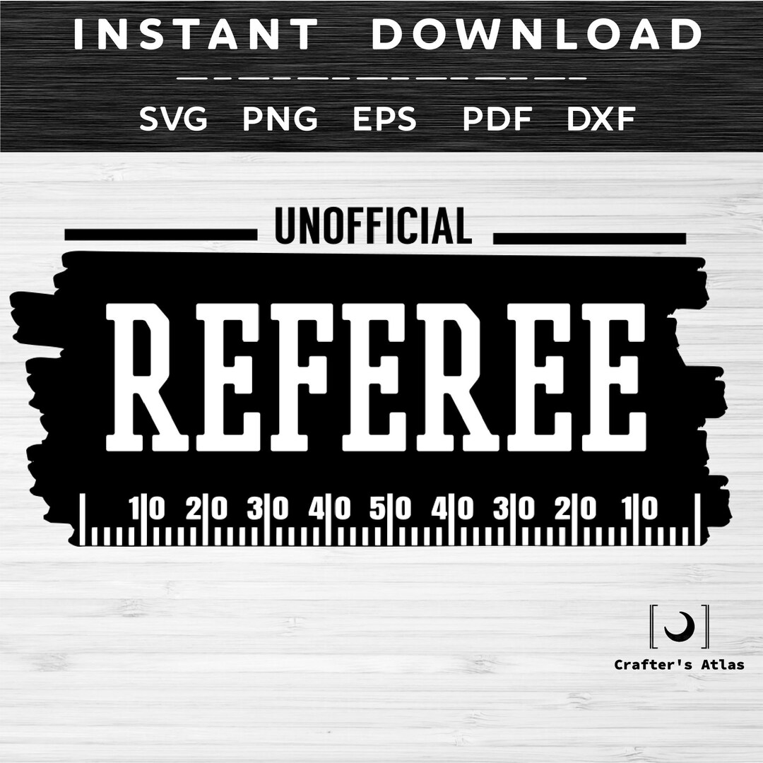 Unoffical Referee Svg, Football Svg, Football Shirt, SVG Files for ...