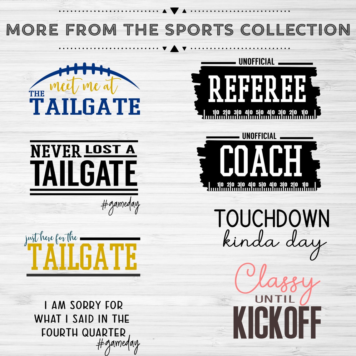 Just Here for the Tailgate svg football svg football shirt | Etsy