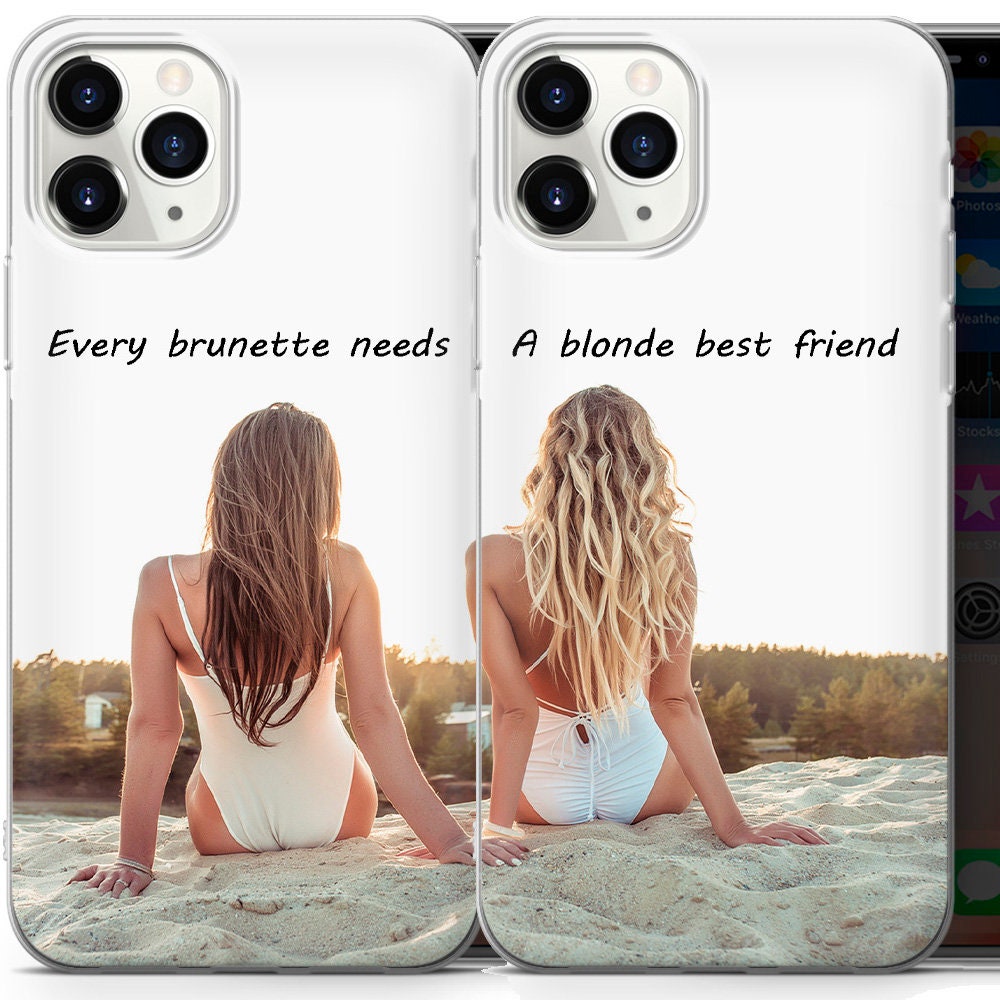 Every Brunette Needs a Blonde Best Friend Phone Case iPhone SE 6 7 8 XS XR 11 12 Pro Fits for Galaxy S9 S10 S20 A20e A51 A70 Etsy