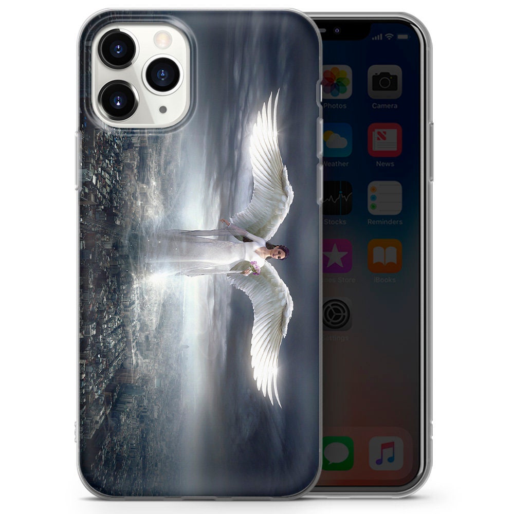 Beautiful Woman with Angel Wings Phone Case iPhone SE 6 7 | Etsy